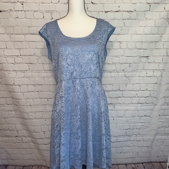 Dresses | Baby Blue Lace Dress | Poshmark